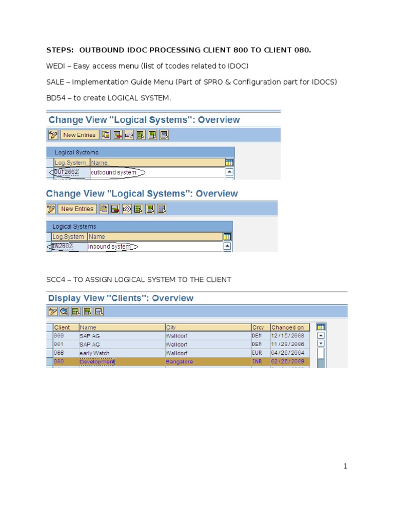 Idoc Steps | PDF | Information Technology Management | Computer ...