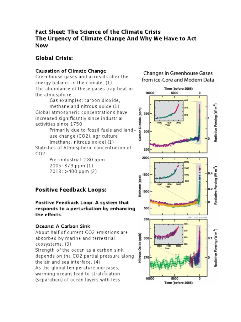 Fact Sheet The Science of The Climate Crisis | PDF | Global Warming ...