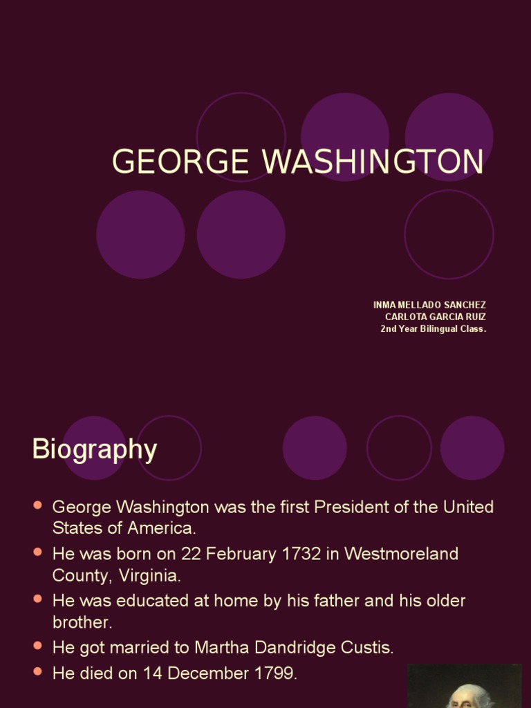 George Washington: First U.S. President | PDF