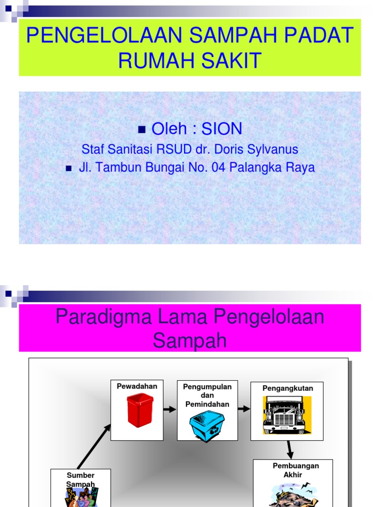 Pengolahan Limbah Padat Rumah Sakit | PDF | Sains & Matematika