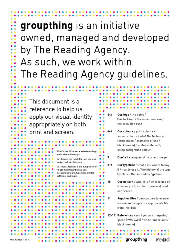 Group Thing Identity Guidelines | PDF | Vision | Color