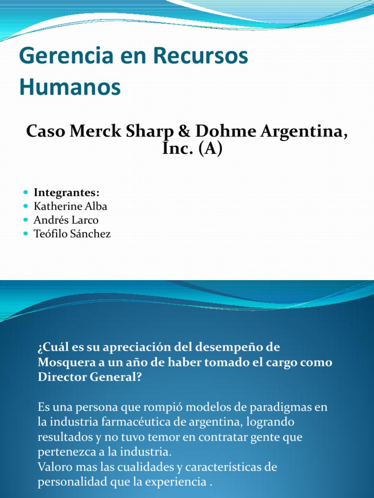 Caso Merck | PDF
