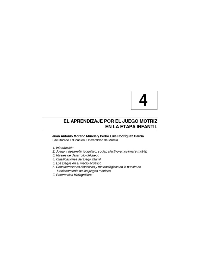 Juego Motriz Infantil: Desarrollo Integral | PDF | Salud y bienestar