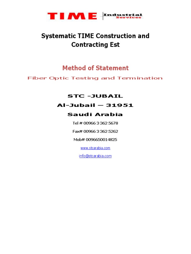 FOC Splice Working Procedure-OTDR | PDF | Optical Fiber | Equipment