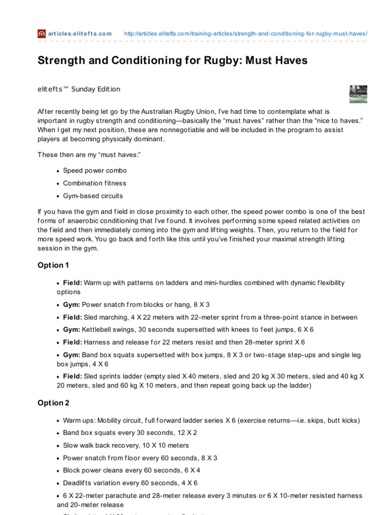 135094144 Strength and Conditioning for Rugby Must Haves | Strength ...