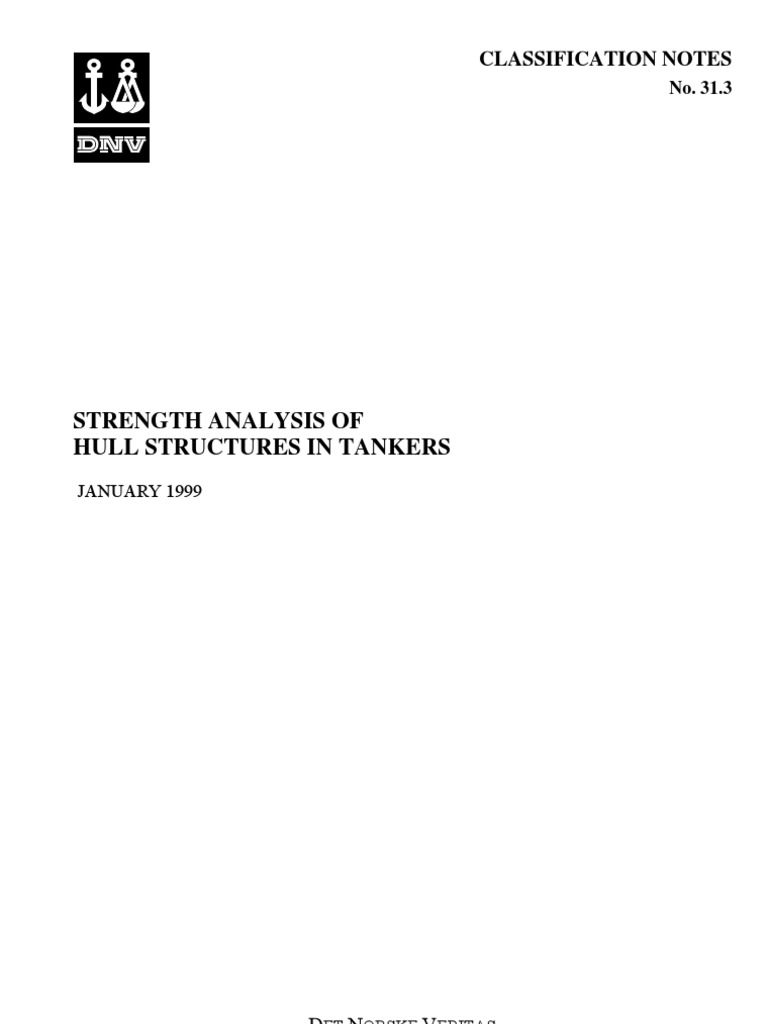 Strength Analysis of Hull Structures in Tankers | PDF | Bending ...