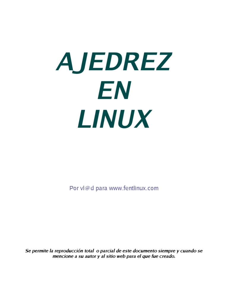 Ajedrez en Linux | PDF