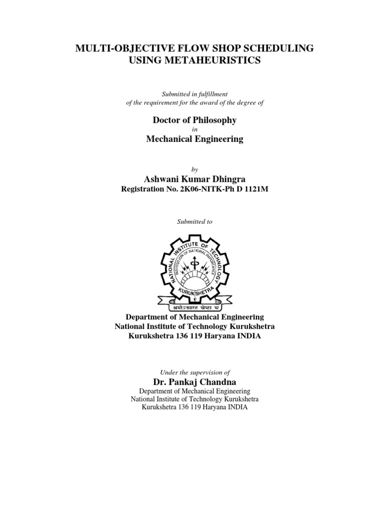 Multi Objective | PDF | Metaheuristic | Scheduling (Production Processes)