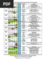 Harrow Bangkok Calendar 2019-20 | PDF | Thailand | Traditions