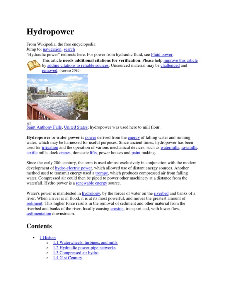 Hydropower | PDF