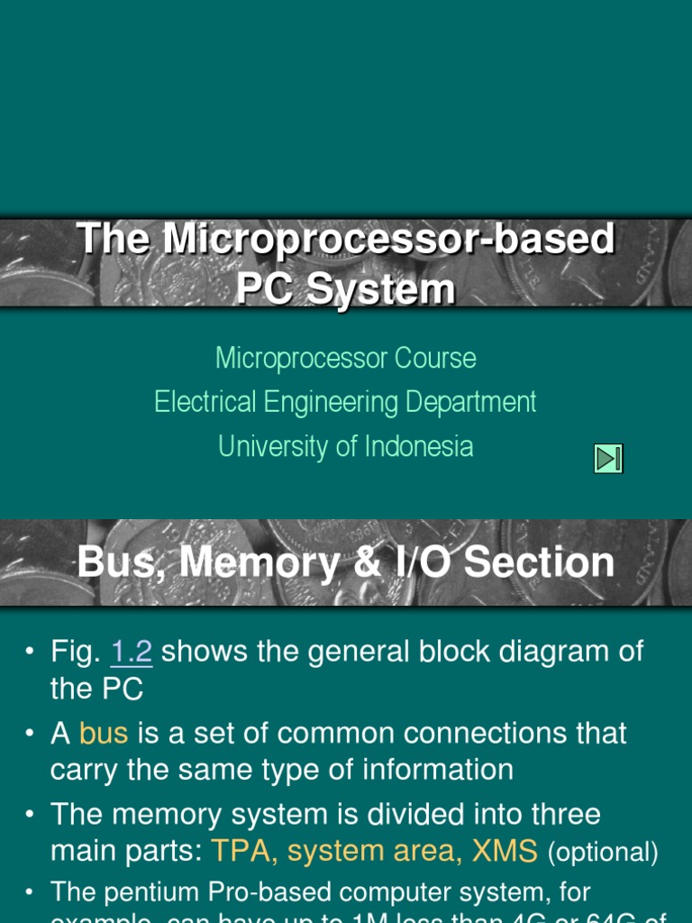 The Microprocessor-Based PC System: Microprocessor Course Electrical ...