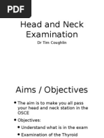 Thyroid Examination OSCE Checklist | PDF | Thyroid | Diseases And Disorders
