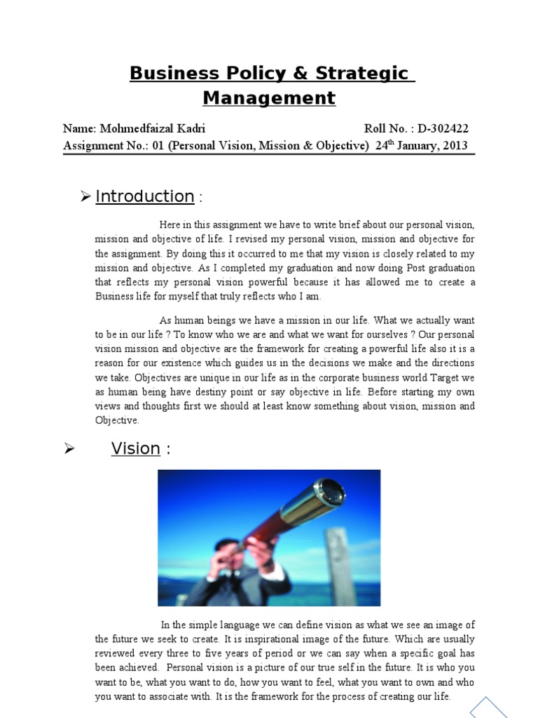 Business Policy & Strategic Management | PDF | Entrepreneurship ...