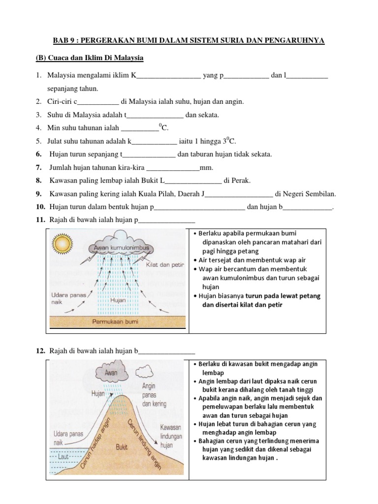 Cuaca - Suhu Dan Hujan | PDF