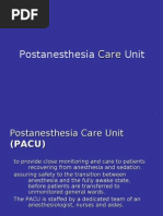 Pediatric PACU Discharge Guide | PDF | Anesthesia | Surgery
