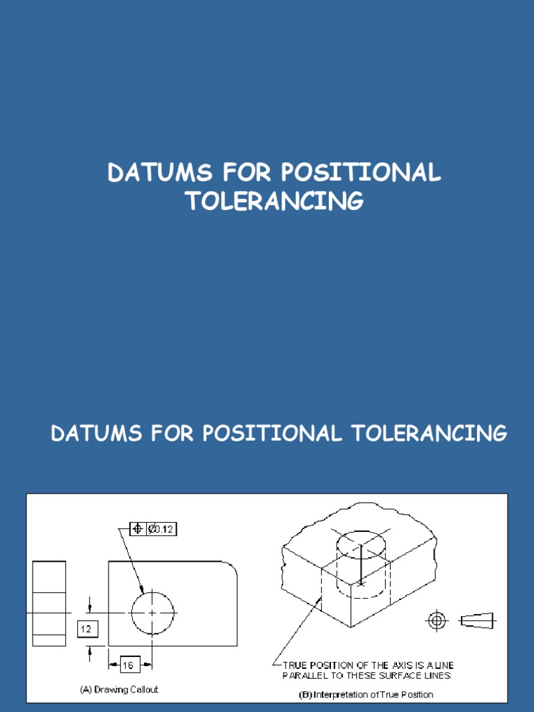 Datum For Positional Tolerancing | PDF
