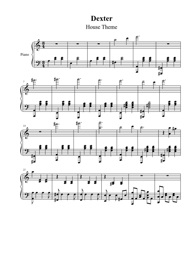 Dexter - House Theme | PDF