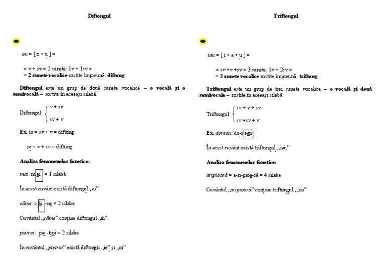 Diftong, Triftong | PDF