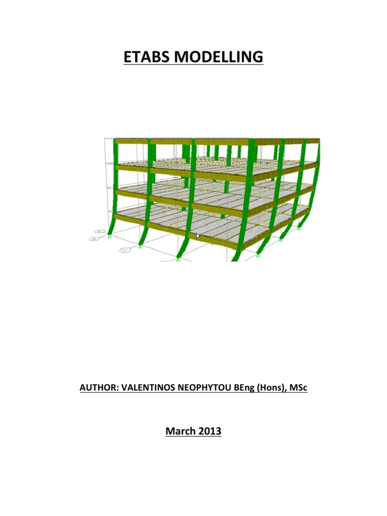 Etabs Modelling | PDF | Bending | Chemical Product Engineering
