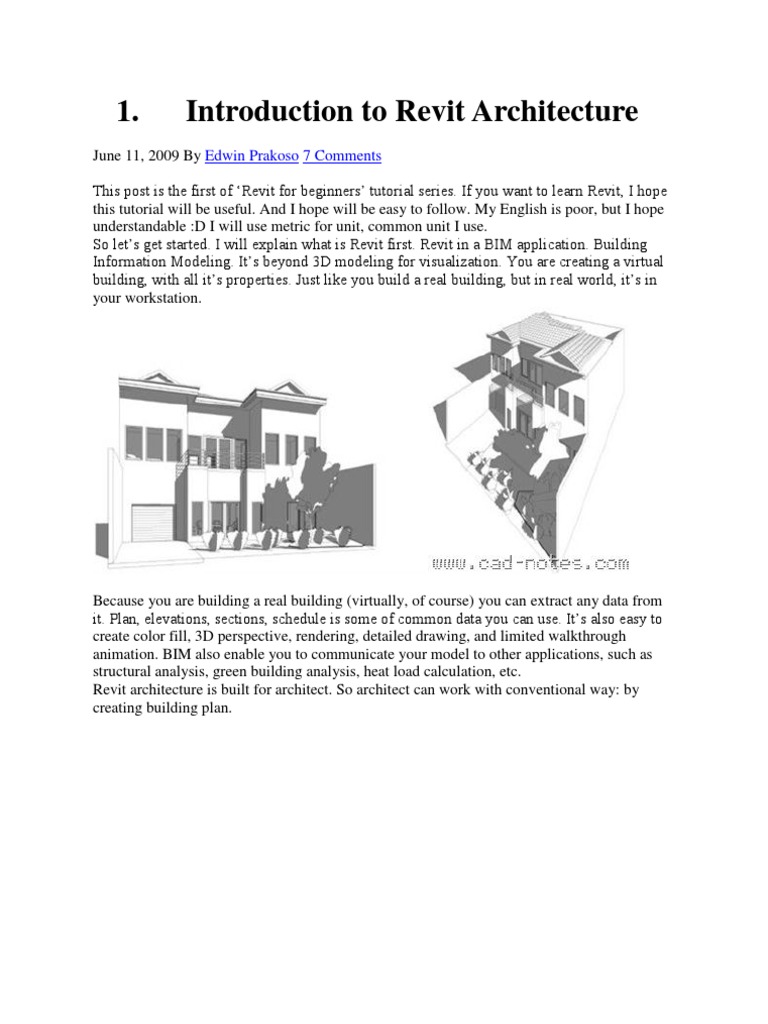 Introduction To Revit Architecture | Download Free PDF | Autodesk Revit | Stairs