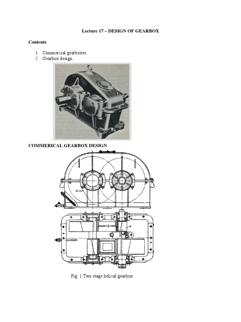 Gearbox Design and Calculations Guide | PDF