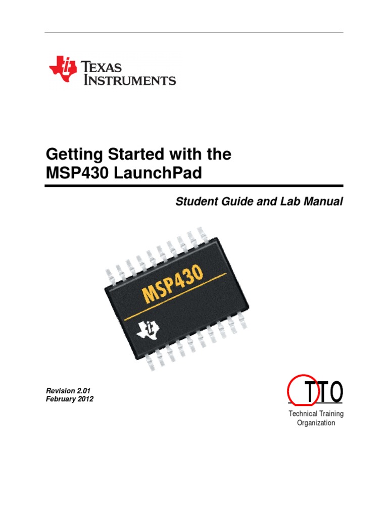 Getting Started With The MSP430 LaunchPad PDF | PDF | Installation (Computer Programs) | Digital ...