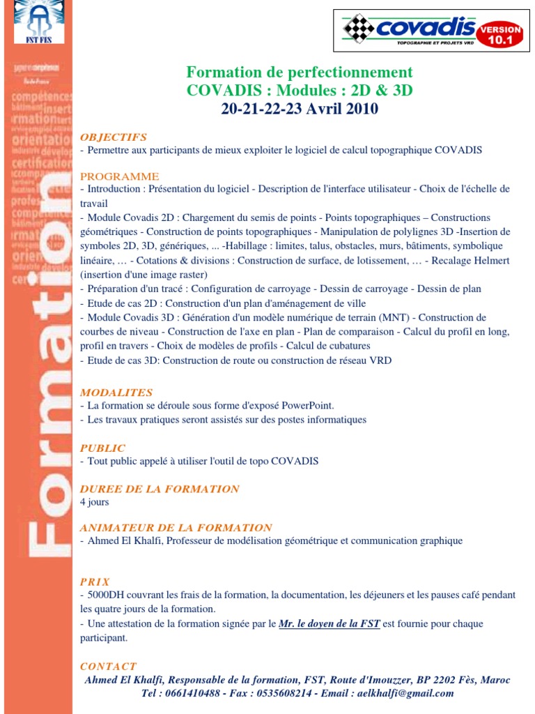 Formation Covadis-Perfectionnement PDF | PDF