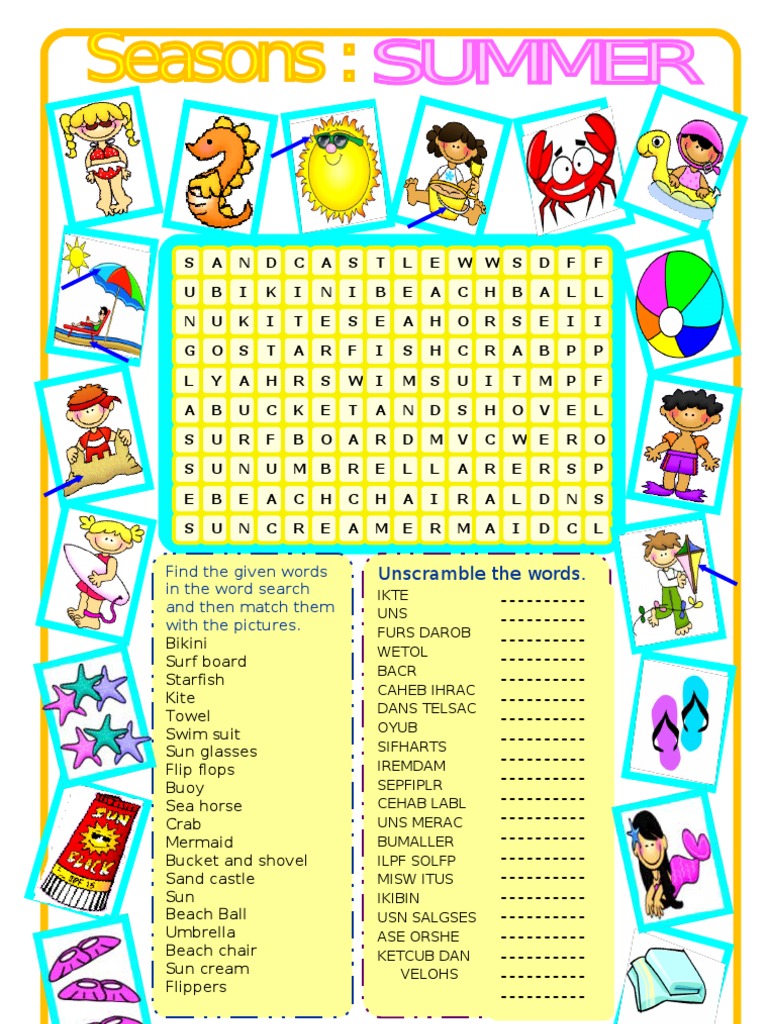 Summer Wordsearch | PDF
