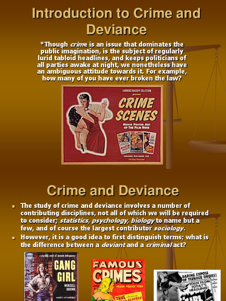 Introduction to Crime and Deviance | Deviance (Sociology) | Norm (Social)