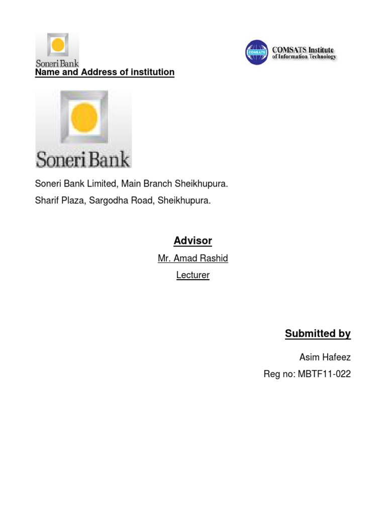 Soneri Bank | PDF | Cheque | Banks