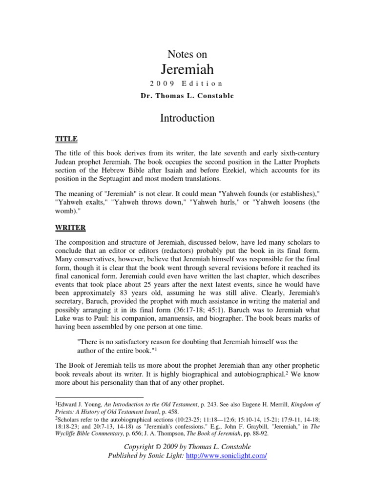 Jeremiah | PDF | History | Religion & Spirituality
