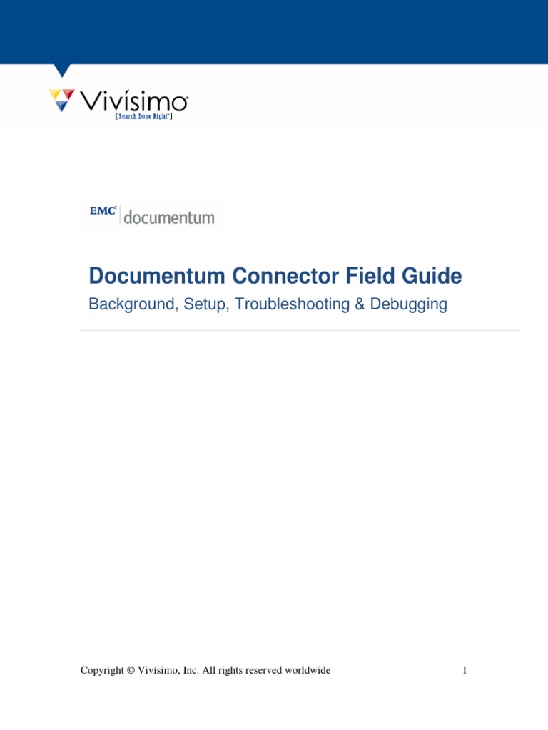 Documentum Connector Field Guide Pdf Library Computing