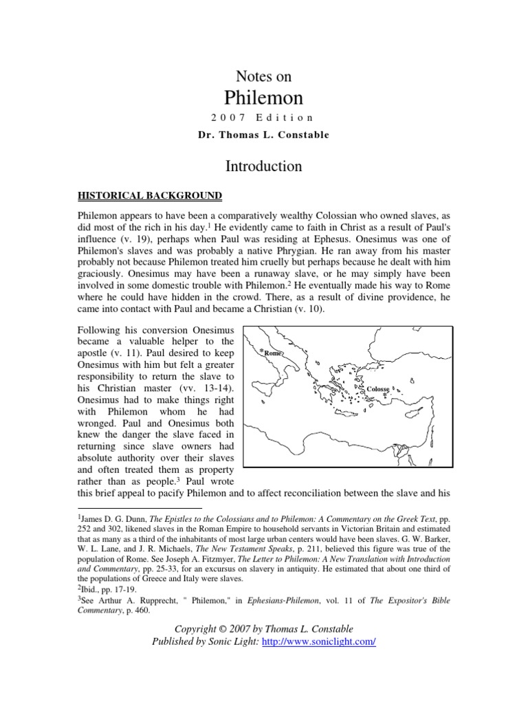 Philemon | PDF | Epistle To Philemon | Epistle To The Colossians