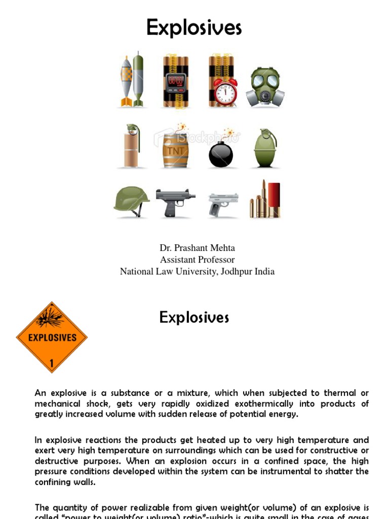 Explosives 110221233815 Phpapp01 | Download Free PDF | Explosive Material | Explosion