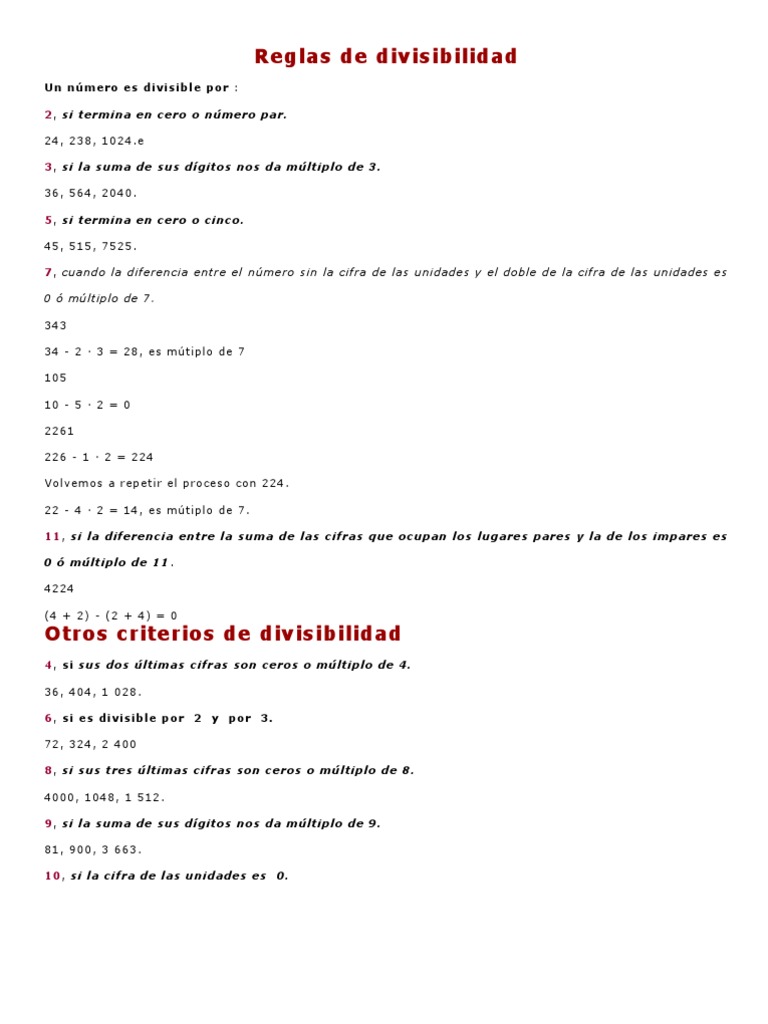 Formulas Matematicas Basicas | PDF | Fracción (Matemáticas ...