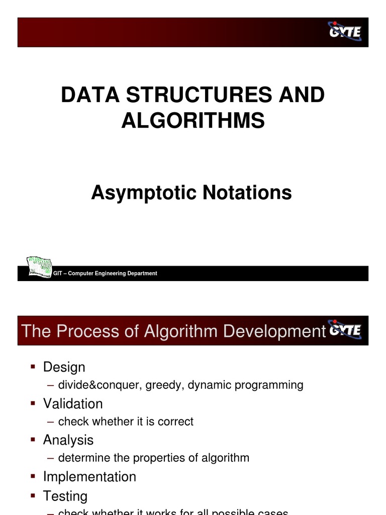 Data Structures and Algorithms: Asymptotic Notations | PDF | Time Complexity | Algorithms