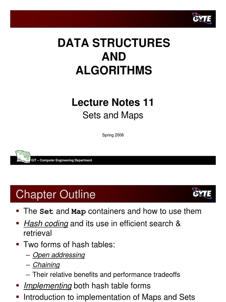 Data Structures AND Algorithms: Lecture Notes 11 | PDF | Database Index ...