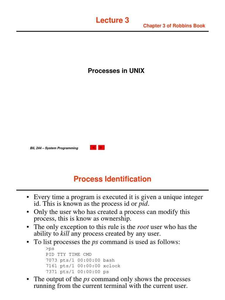 UNIX Process Management Guide | PDF | Computer Engineering | Information Technology