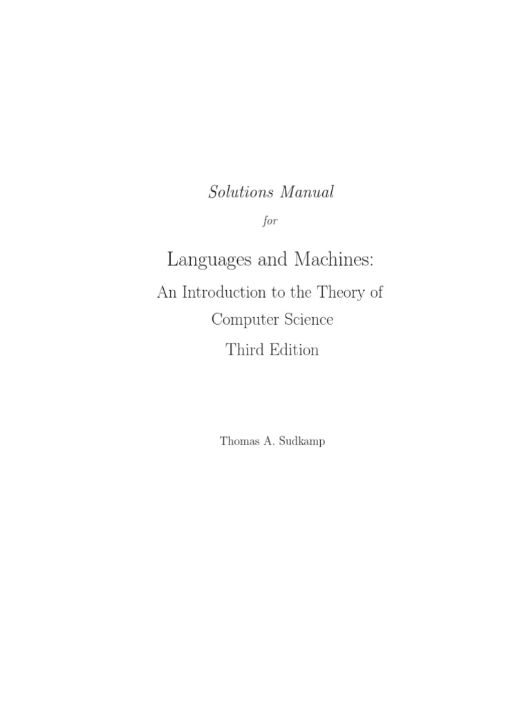 Sudkamp Solutions Pdf Real Number Computational Complexity Theory 