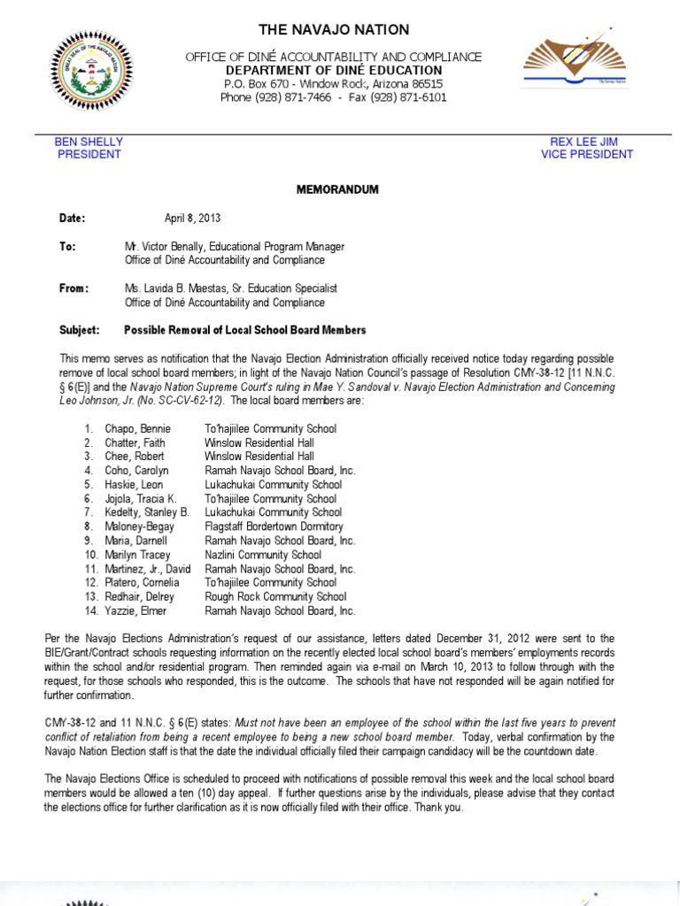 Navajo Nation Election Code Documents | PDF | Navajo Nation ...