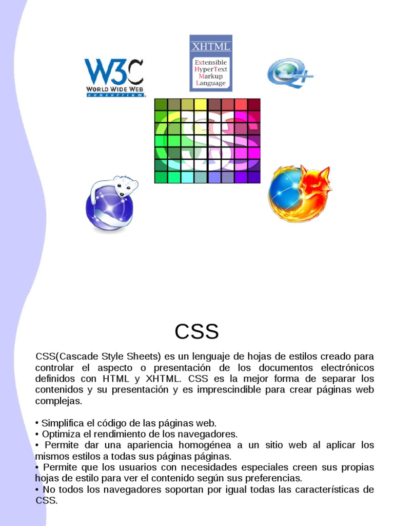 Css 1 | PDF | Hojas de estilo en cascada | HTML