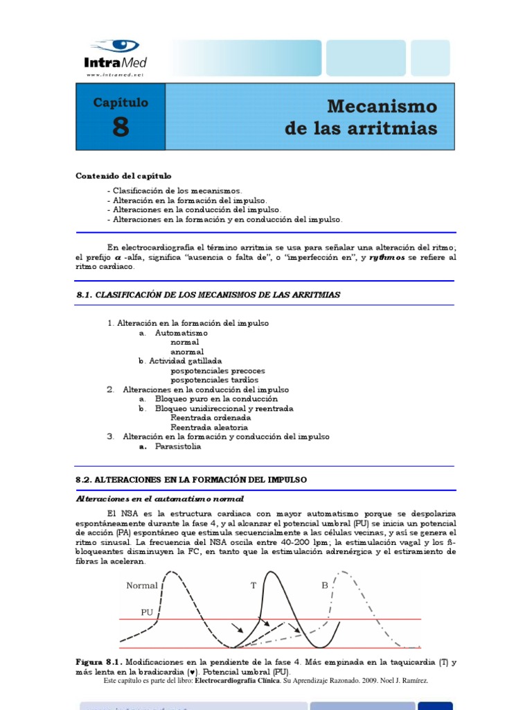 Mecanismos de Arritmias Cardiacas | PDF | Arritmia cardiaca | Músculo ...