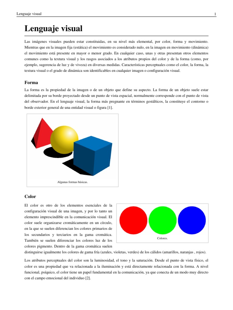 Texto Sobre Lenguaje Visual | PDF | Visión | Procesos mentales