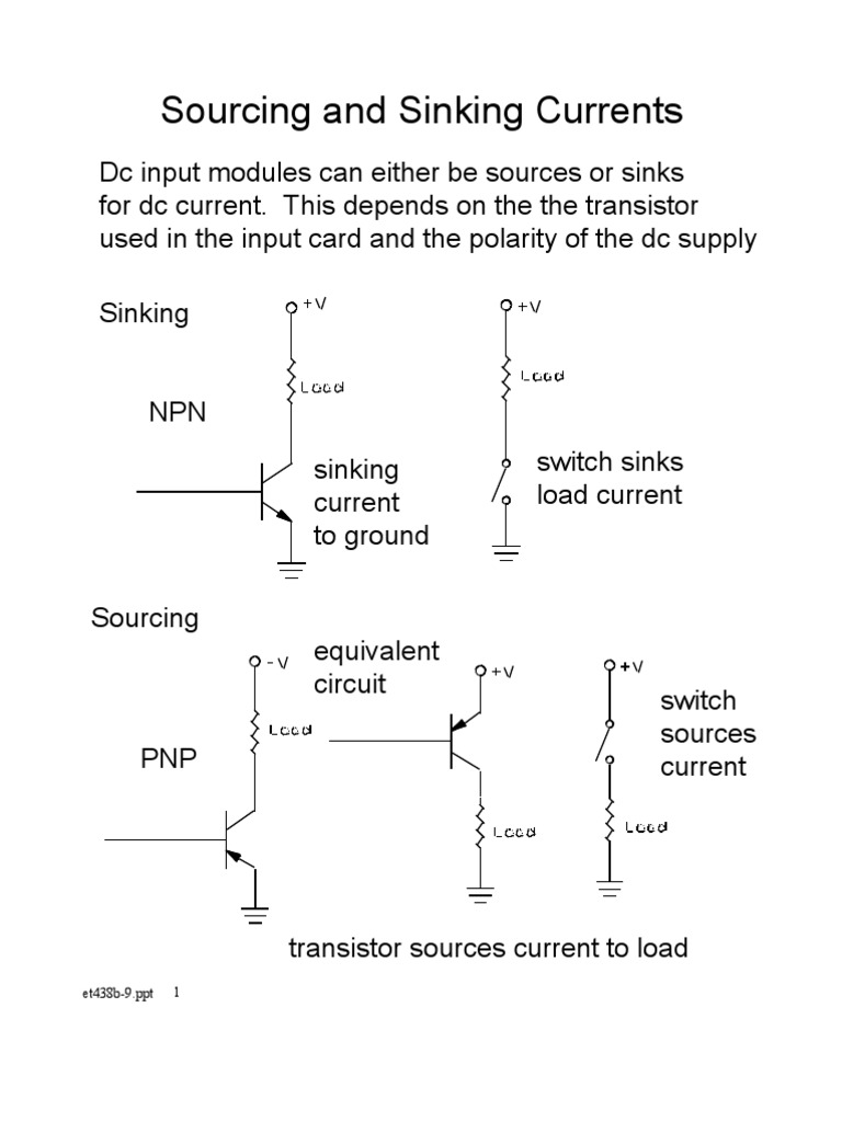 Sourcing and Sinking Currents | Input/Output | Bipolar Junction Transistor