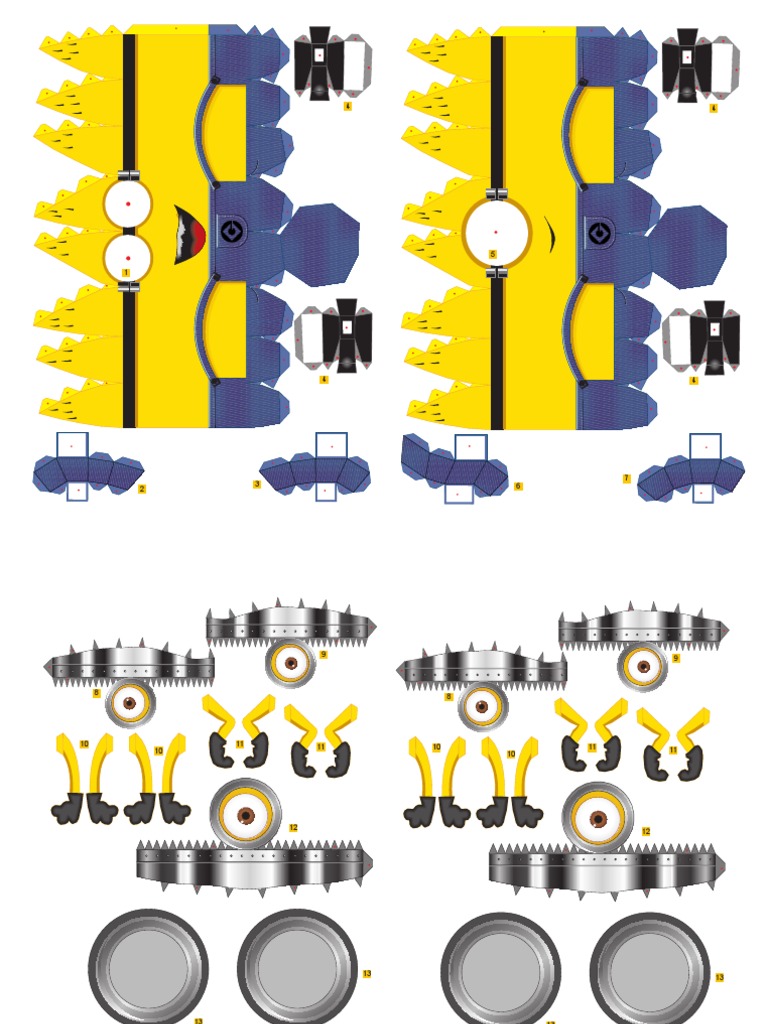Minions PaperCraft (Small Size) | PDF
