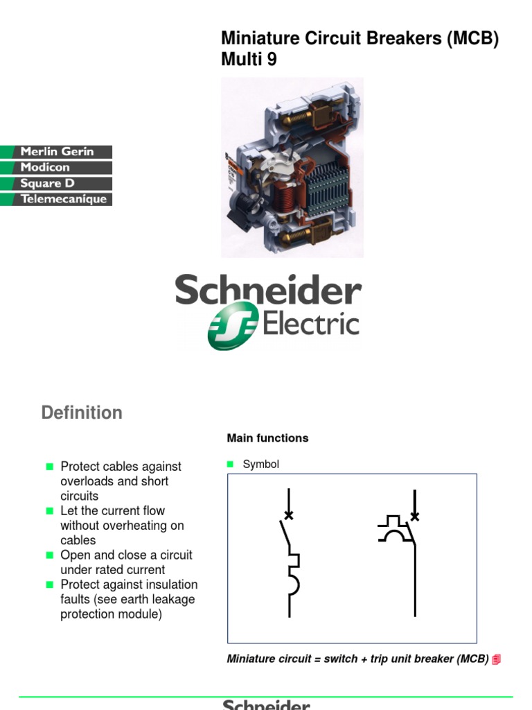 MCB | PDF | Transformer | Power Engineering