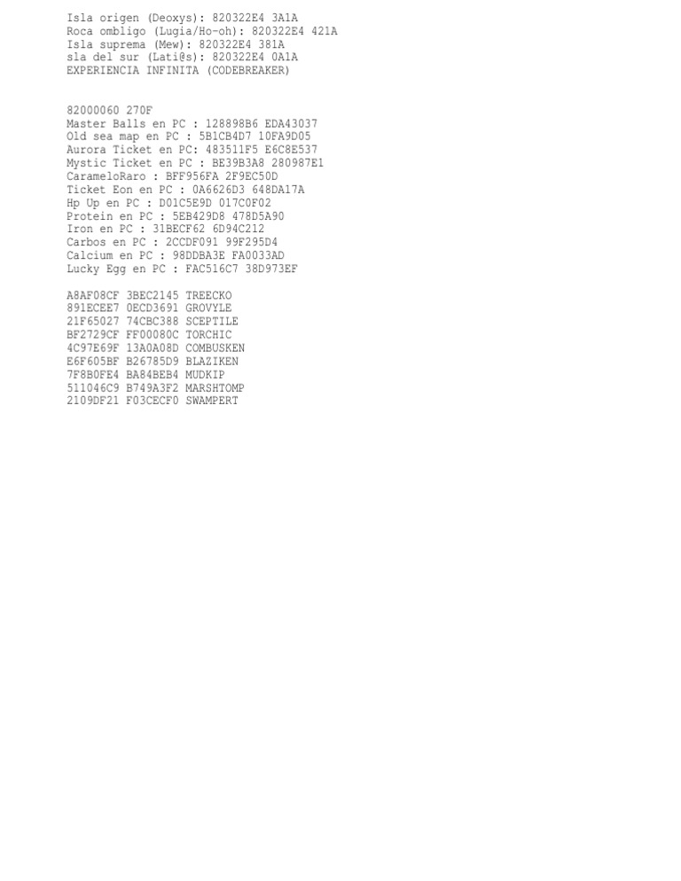 Trucos Pokemon Esmeralda PDF