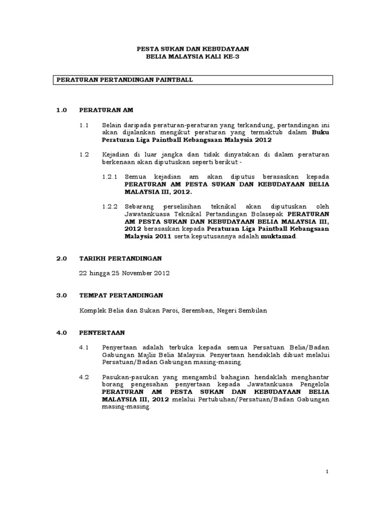 Pertandingan Paintball | PDF