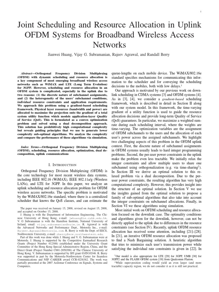 Joint Scheduling and Resource Allocation in Uplink OFDM Systems For Broadband Wireless Access ...