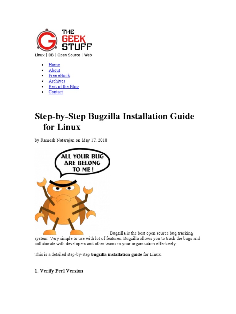 Bugzilla Installation - Linux | PDF | Apache Http Server | Perl